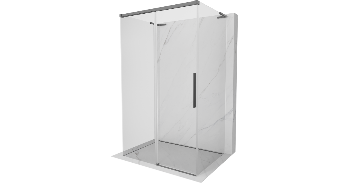 Mexen Rox-3S L sprchový kout 3-stěnný posuvný 125 x 100 cm ...